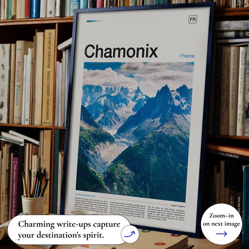 Chamonix Print, Chamonix Poster, Chamonix Wall Art, Chamonix Art Print ...