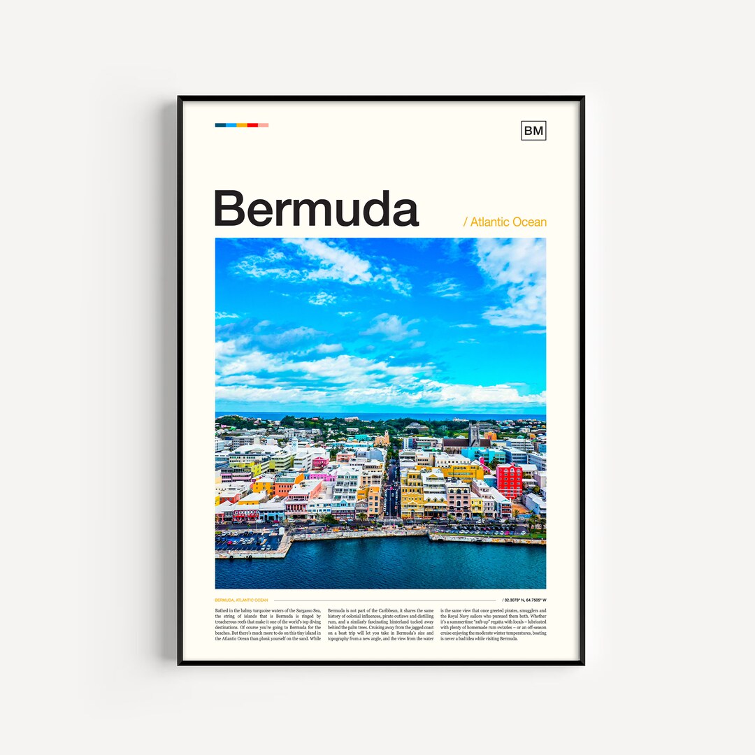 Bermuda Print, Bermuda Poster, Bermuda Wall Art, Bermuda Art Print ...