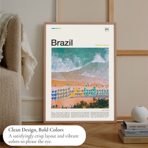 Brazil Print, Brazil Poster, Brazil Art, Brazil Wall Art, Brazilian Art ...