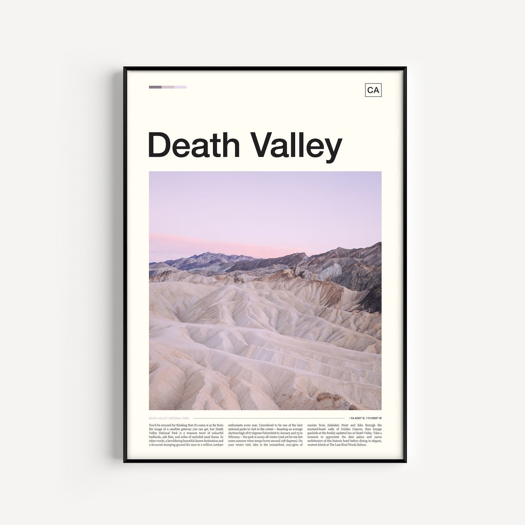 Death Valley Print, Death Valley National Park Print, Death Valley Park ...