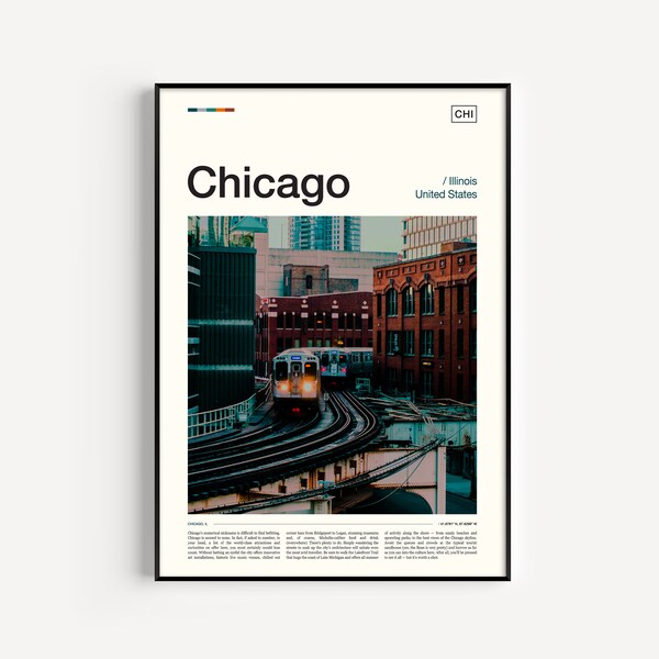 Chicago Poster - Etsy