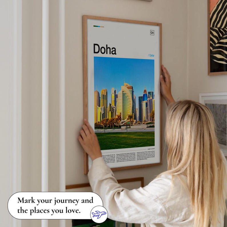 Doha Print, Doha Poster, Doha Wall Art, Doha Art Print, Doha Photo ...