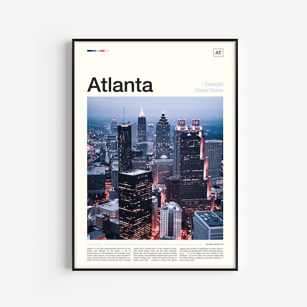 Atlanta Print - Etsy