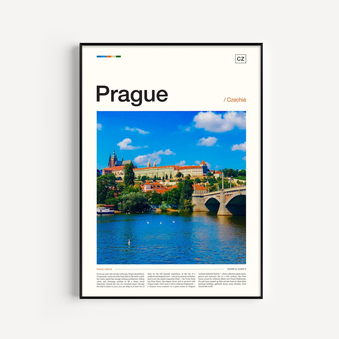 Prague Poster, Prague Print, Prague Wall Art, Prague Art Print, Prague ...
