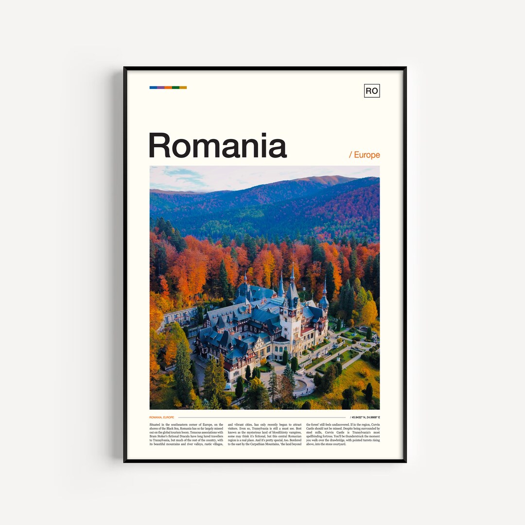 Romania Print, Romania Poster, Romania Art Print, Romania Photo ...