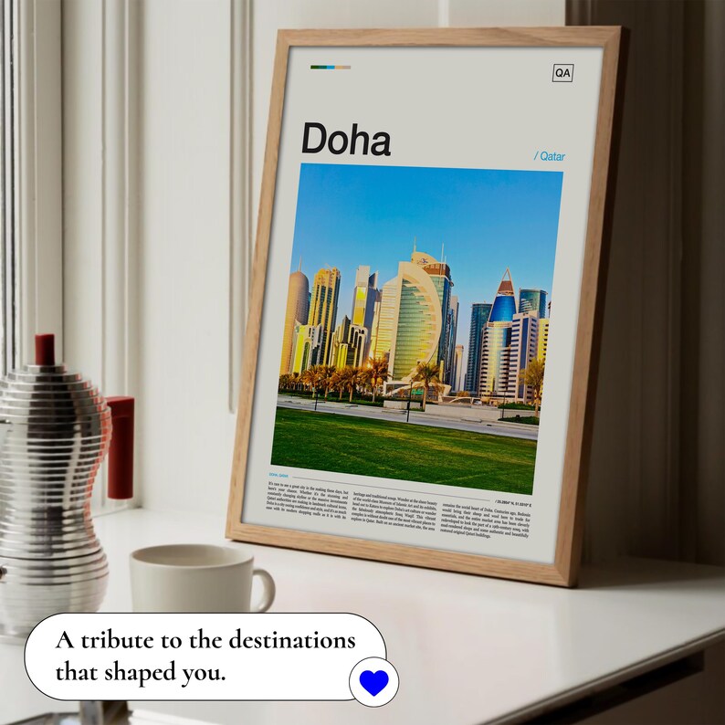Doha Print, Doha Poster, Doha Wall Art, Doha Art Print, Doha Photo ...