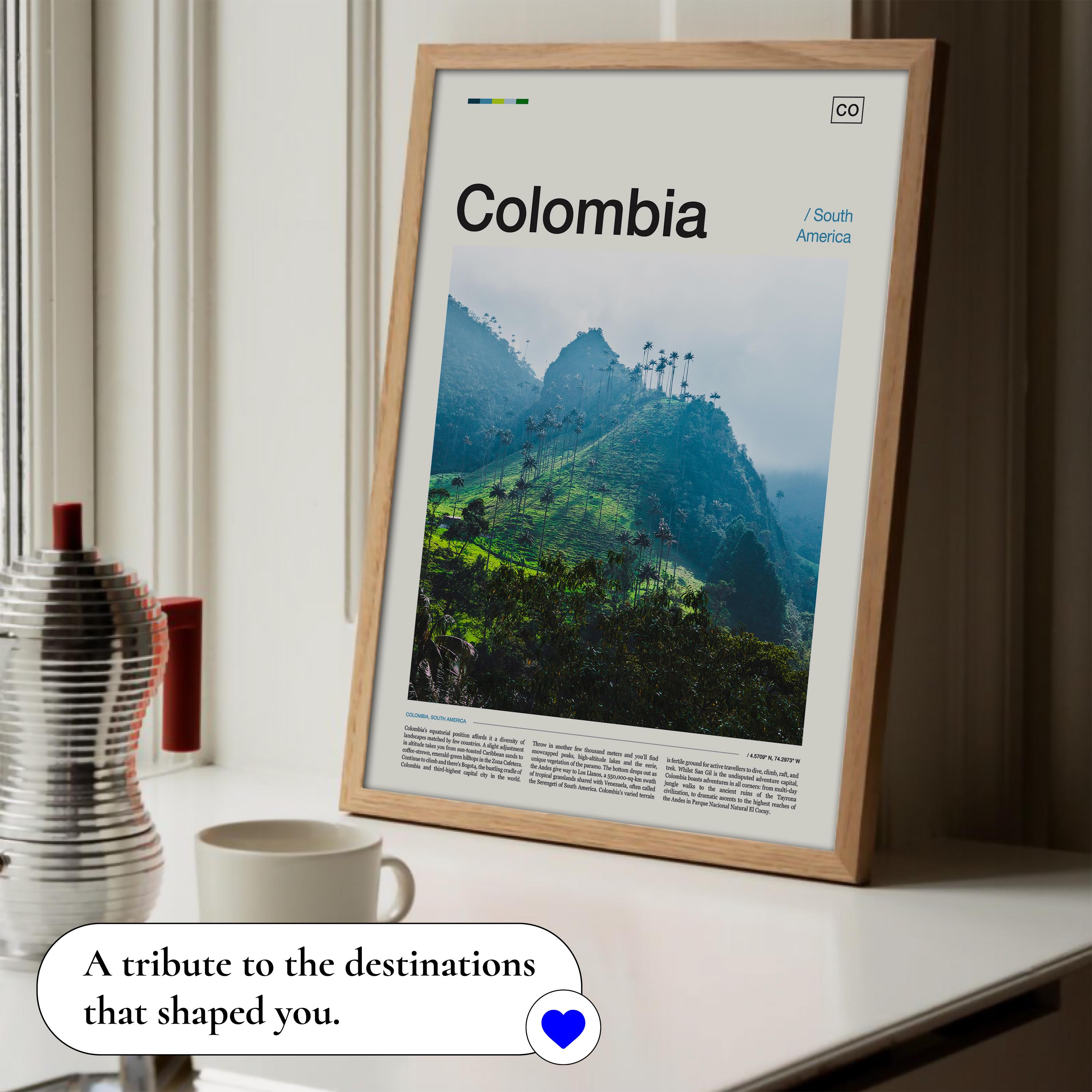 Colombia Print, Colombia Wall Art, Colombia Poster, Colombia Photo ...