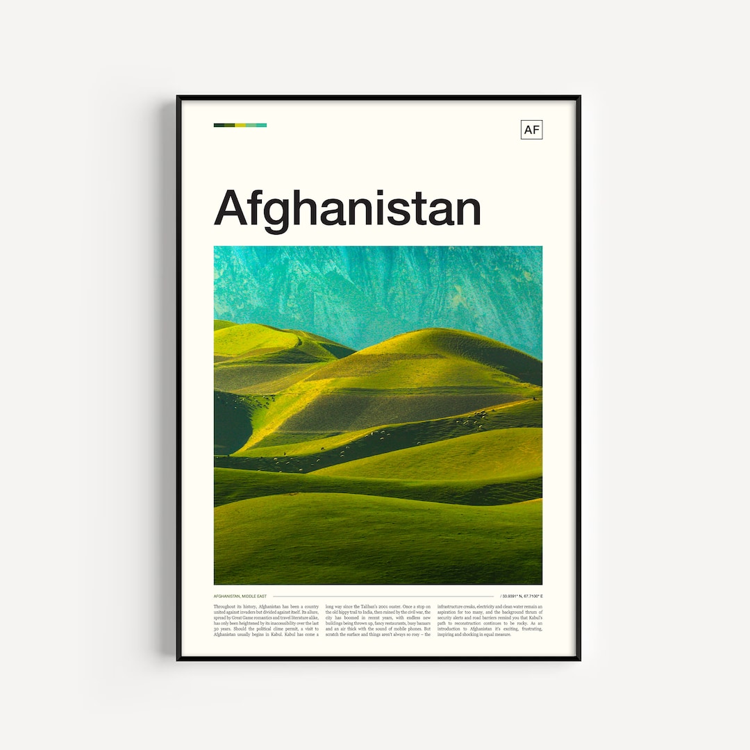Afghanistan Print, Afghanistan Poster, Afghanistan Wall Art ...