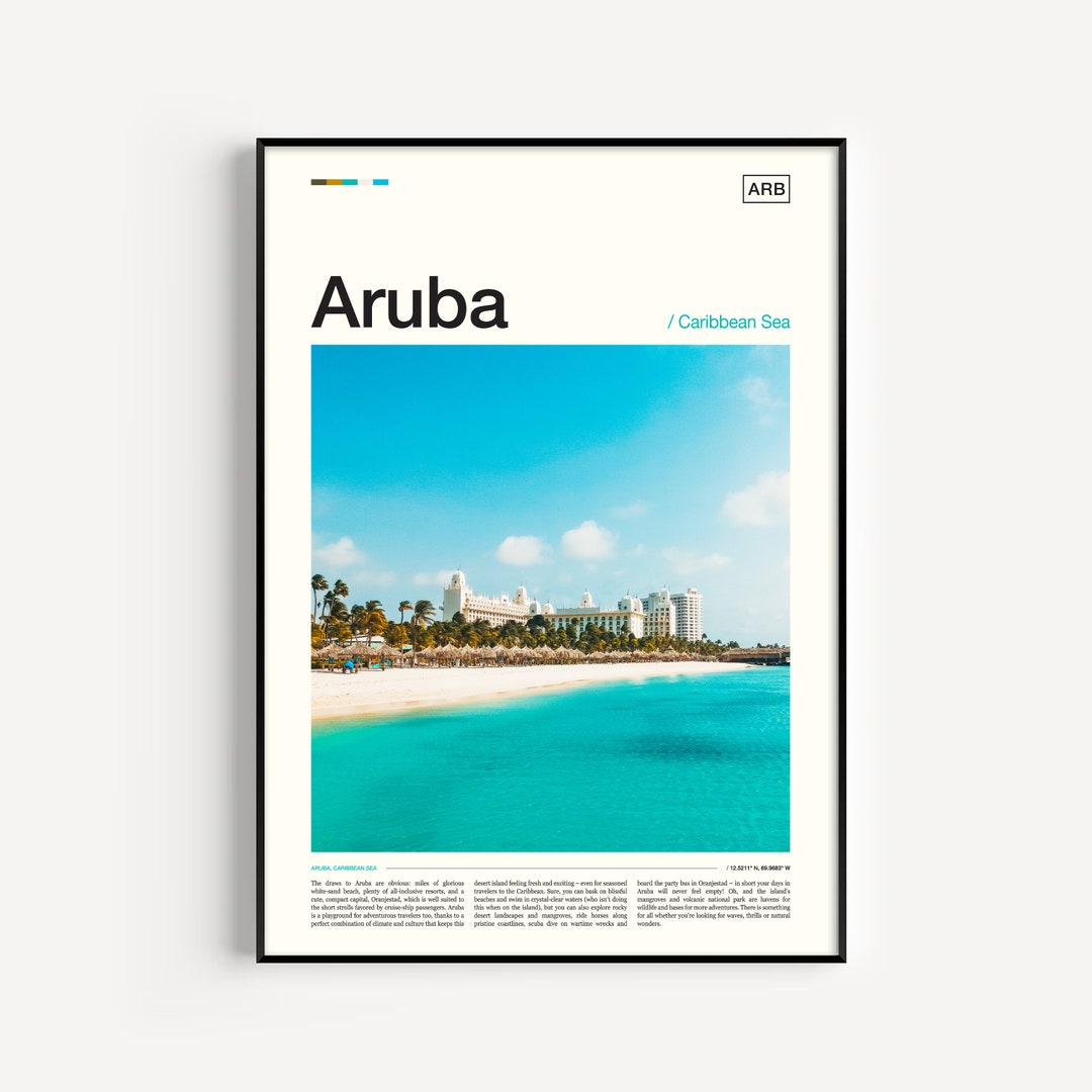 Aruba Print, Aruba Poster, Aruba Wall Art, Aruba Art Print, Aruba Photo ...