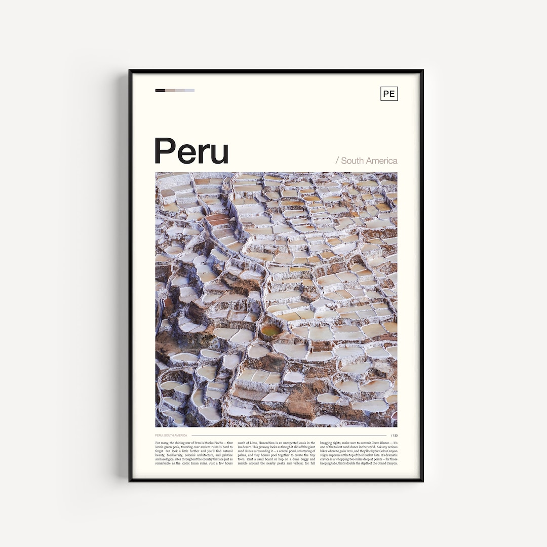 Peru Print Peru Poster Peru Art Print Peru Wall Art Peru - Etsy