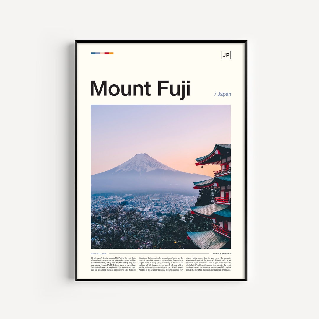 Mt Fuji Print, Mt Fuji Poster, Mt Fuji Artwork, Mt Fuji Wall Art, Mt ...