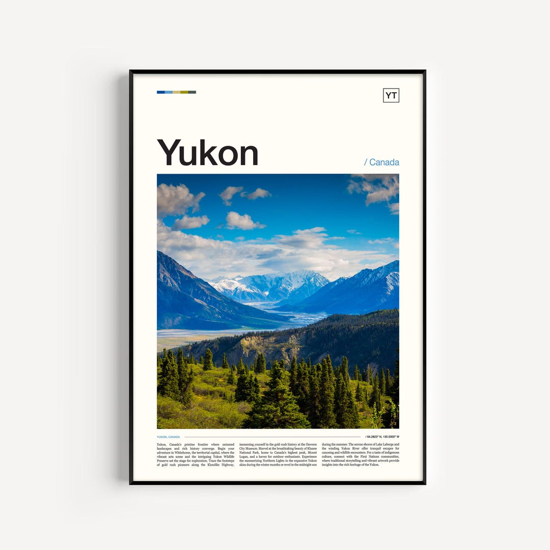 Yukon Print, Yukon Poster, Yukon Wall Art, Yukon Art Print, Yukon ...