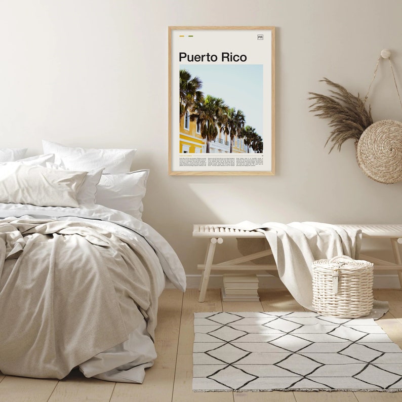 Puerto Rico Print Puerto Rico Wall Art Puerto Rico Poster | Etsy