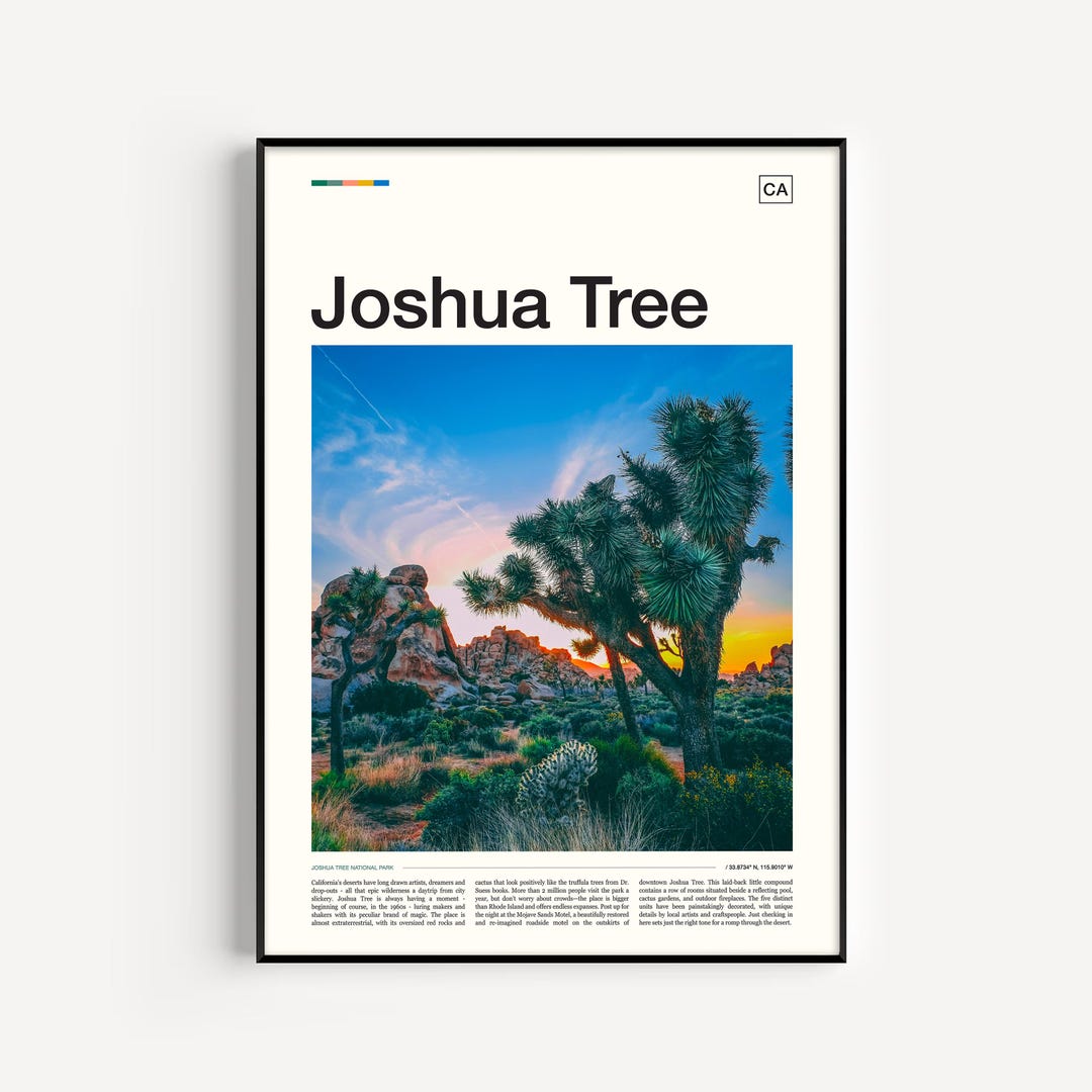 Joshua Tree Print, Joshua Tree Art, Joshua Tree Poster, Joshua Tree ...