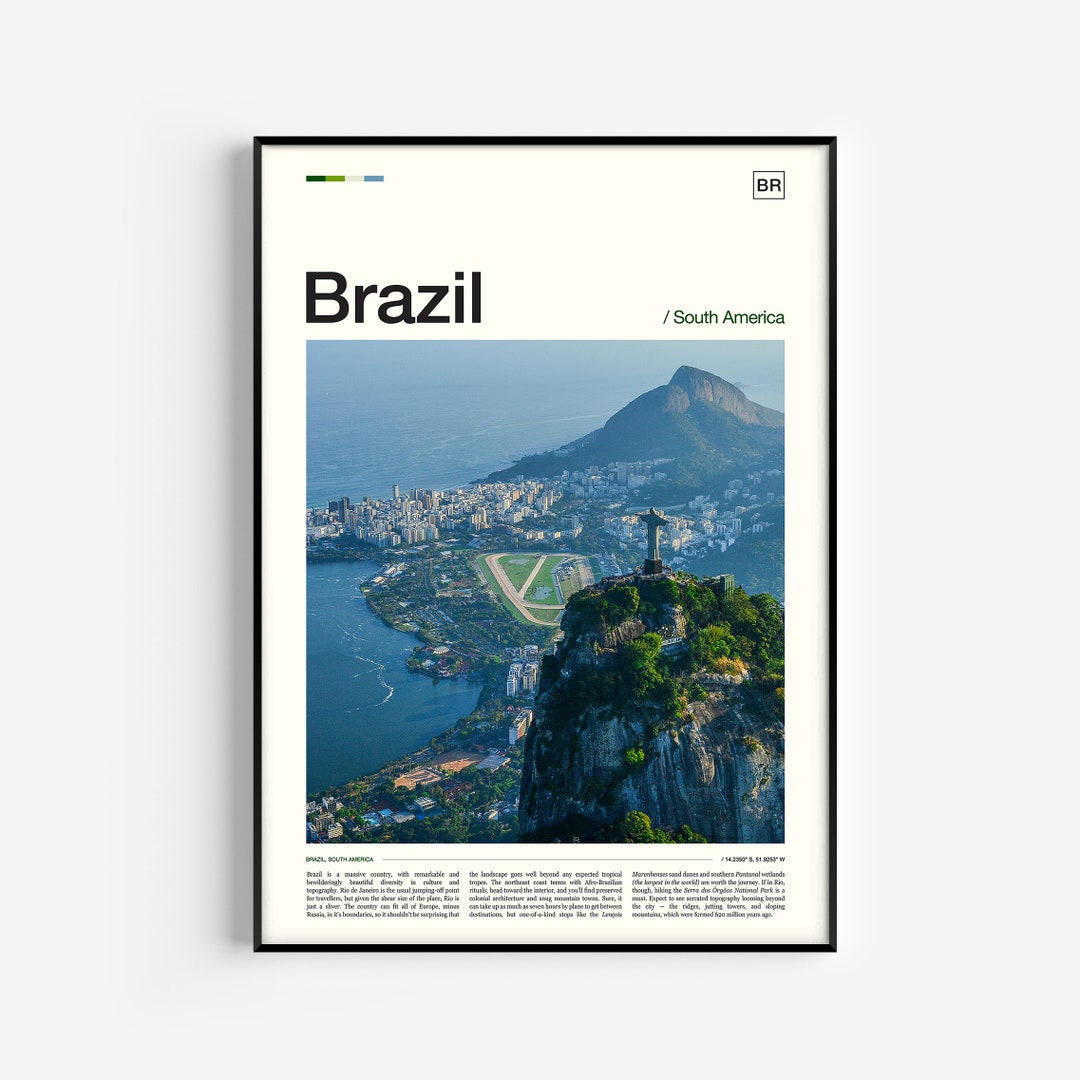 Brazil Print Brazil Art Print Brazil Wall Art Brazil - Etsy
