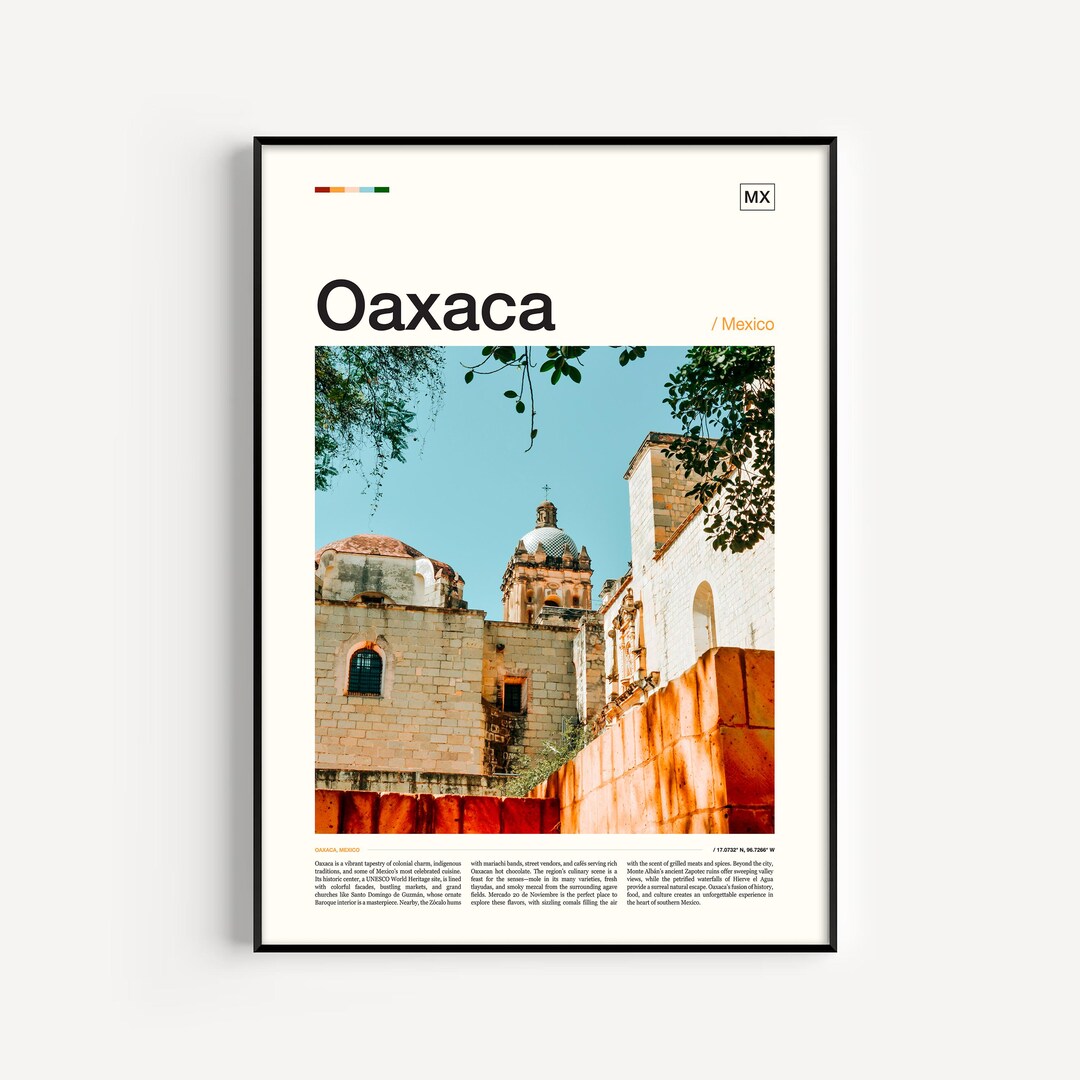 Oaxaca Print, Oaxaca Poster, Oaxaca Wall Art, Oaxaca Art Print, Oaxaca ...