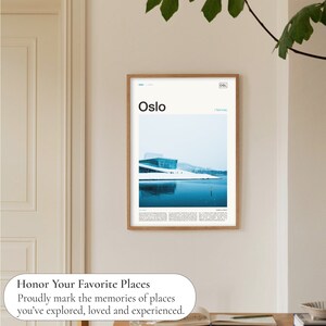 Oslo Print, Oslo Skyline, Oslo Wall Art, Oslo Poster, Oslo Art Print ...