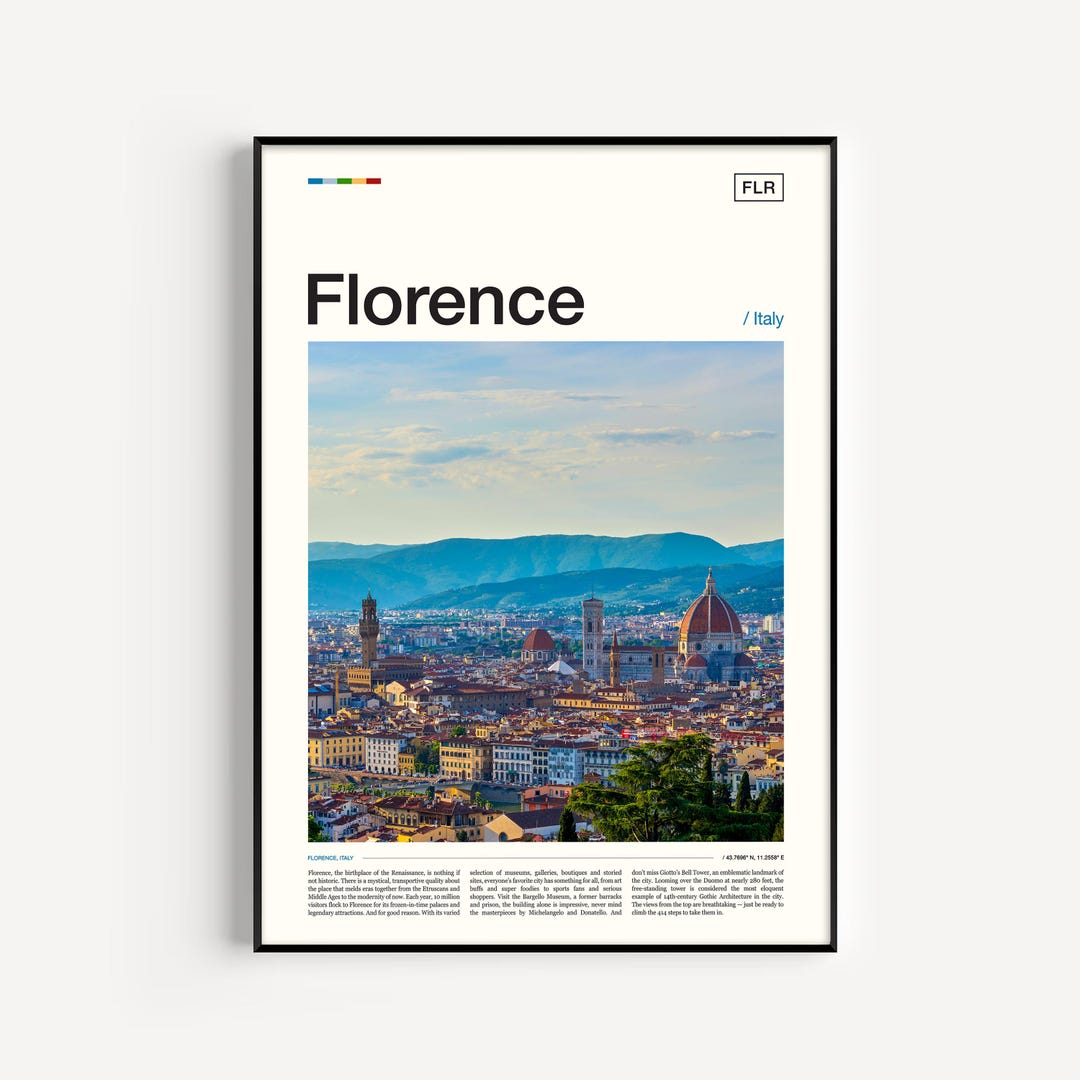 Florence Print, Florence Poster, Florence Italy Print, Florence Italy ...