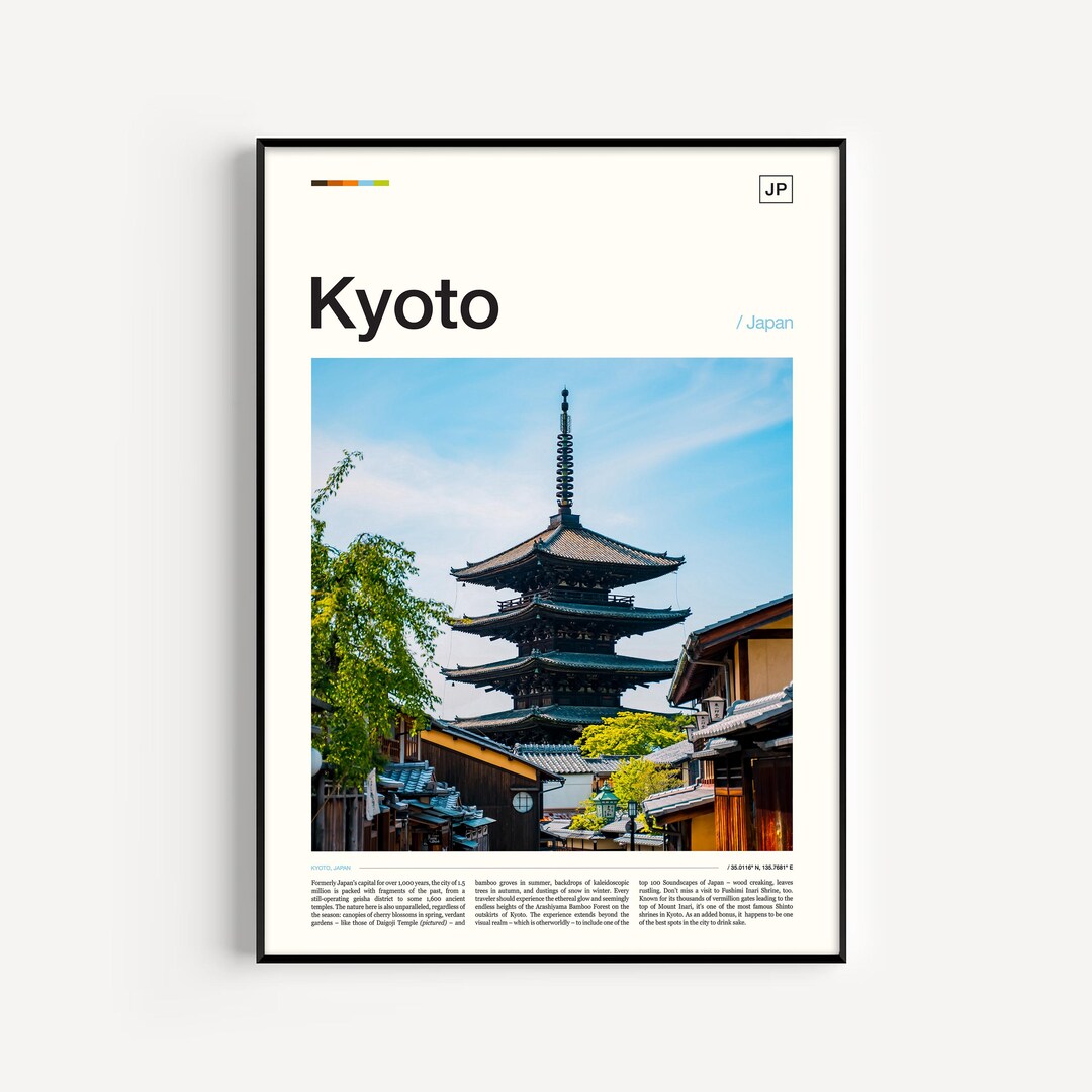 Kyoto Print, Kyoto Poster, Kyoto Wall Art, Kyoto Art Print, Kyoto ...