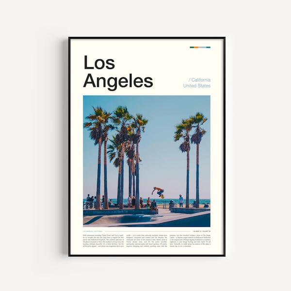 Los Angeles Poster - Etsy