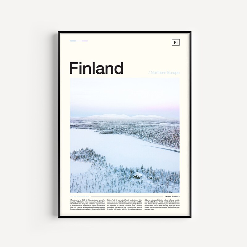 Finland Poster - Etsy