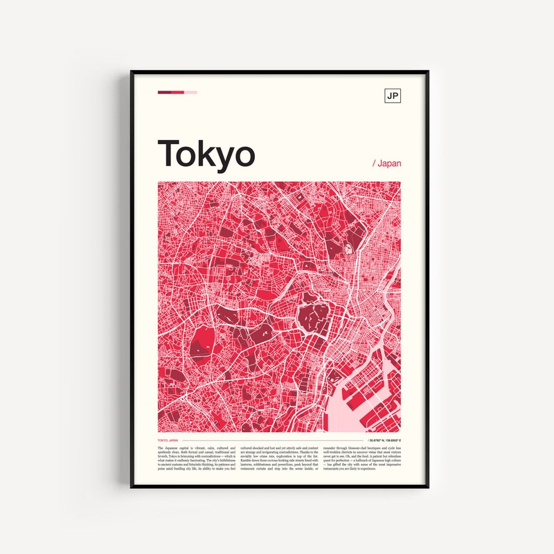 Tokyo Subway Map - Etsy