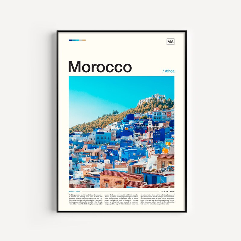 Morocco Poster - Etsy