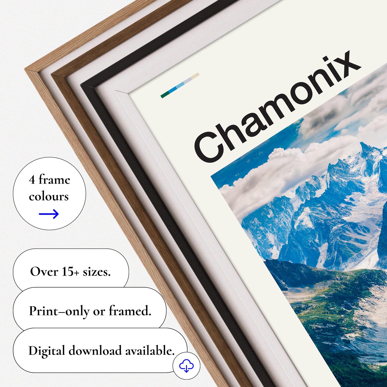 Chamonix Print, Chamonix Poster, Chamonix Wall Art, Chamonix Art Print ...