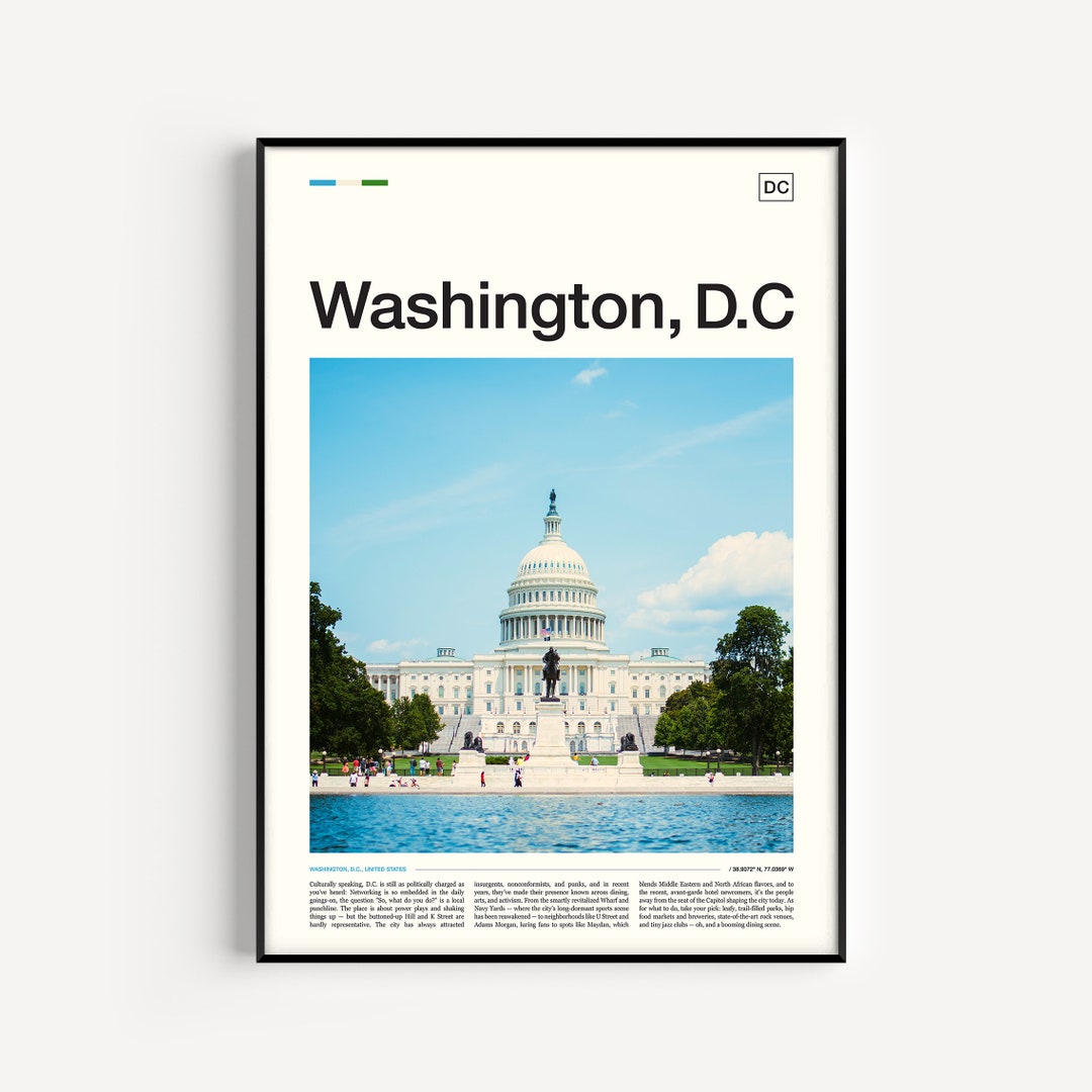 Washington Dc Print, Washington Dc Wall Art, Washington Dc Poster ...