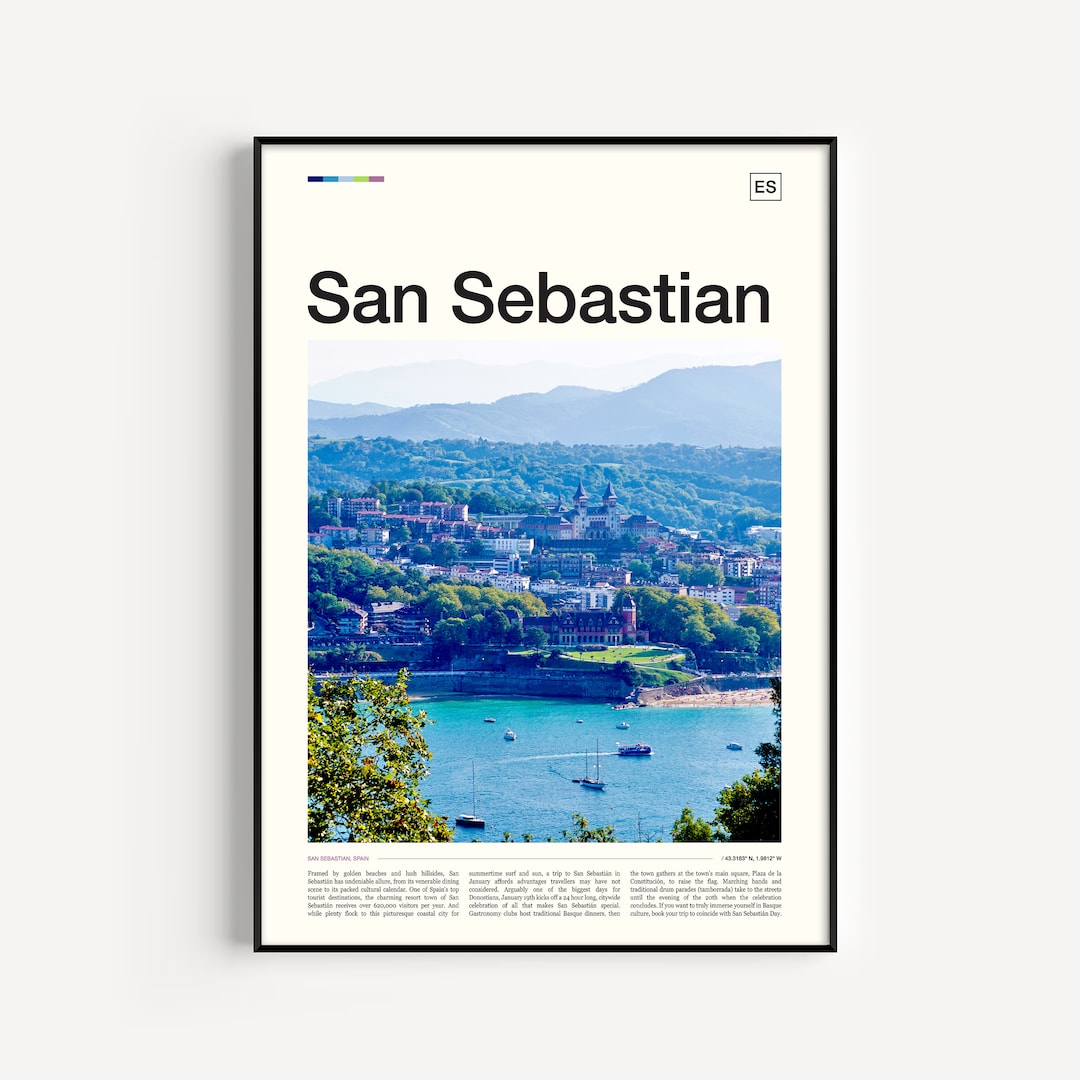 San Sebastian Print, San Sebastian Poster, San Sebastian Wall Art, San ...