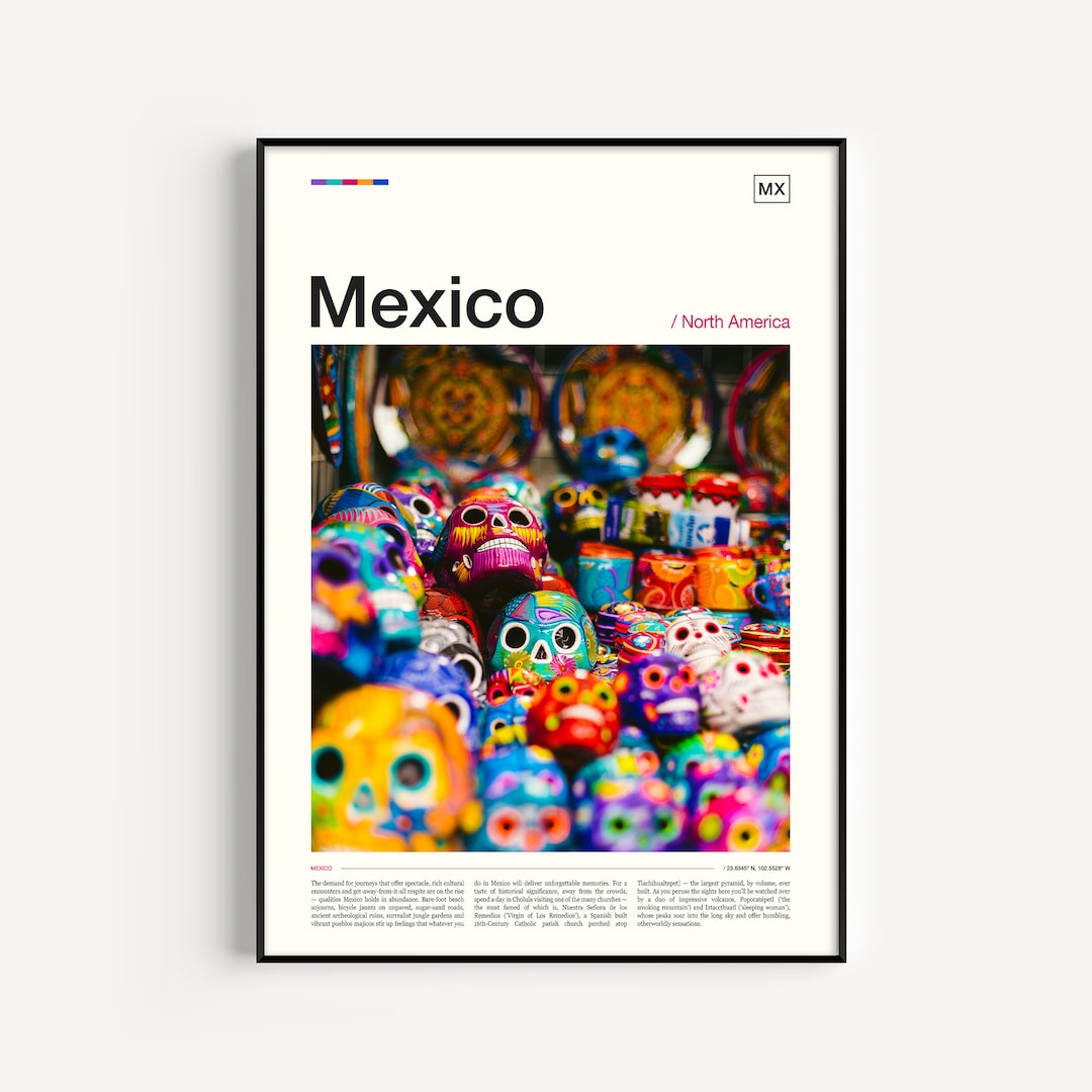 Mexico Poster, Mexico Print, Mexican Art, Mexico Art Print, Mexico Wall ...