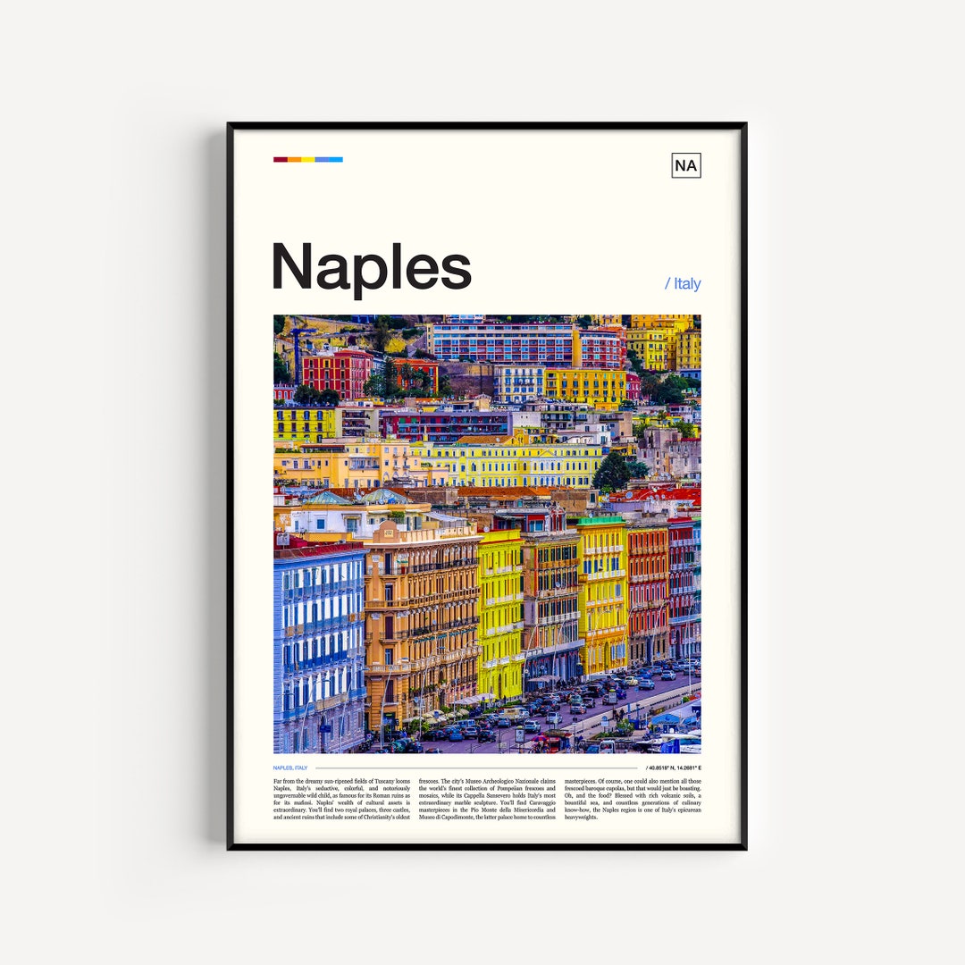 Naples Print, Naples Art Print, Naples Italy, Naples Wall Art, Naples ...