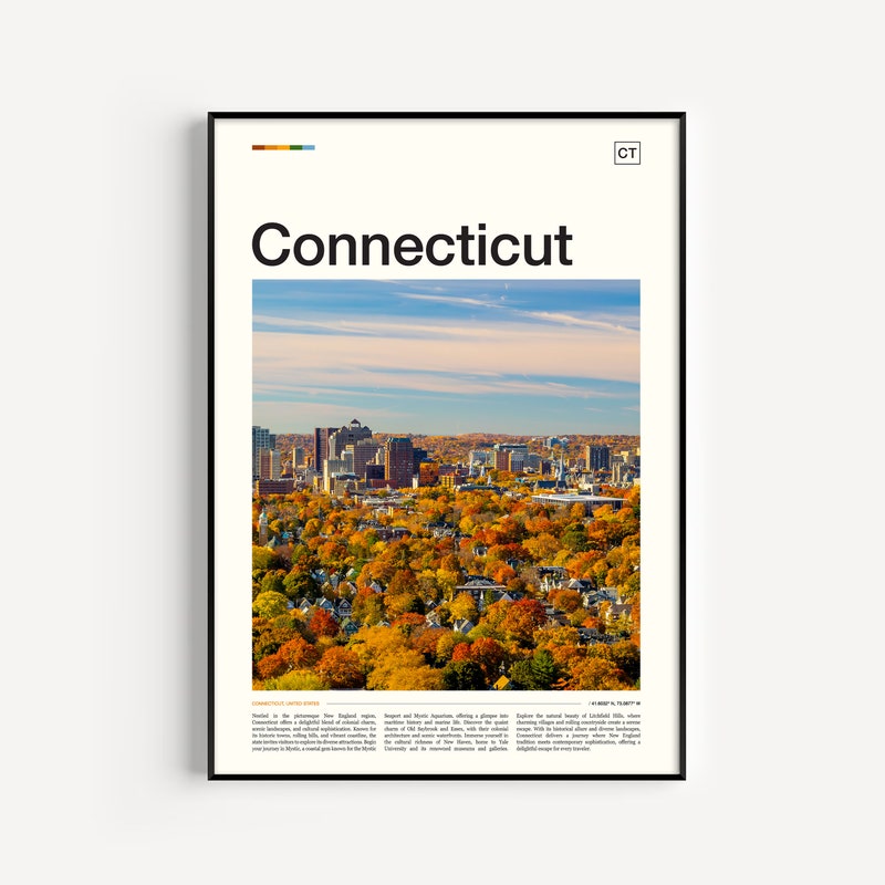 New England Poster - Etsy