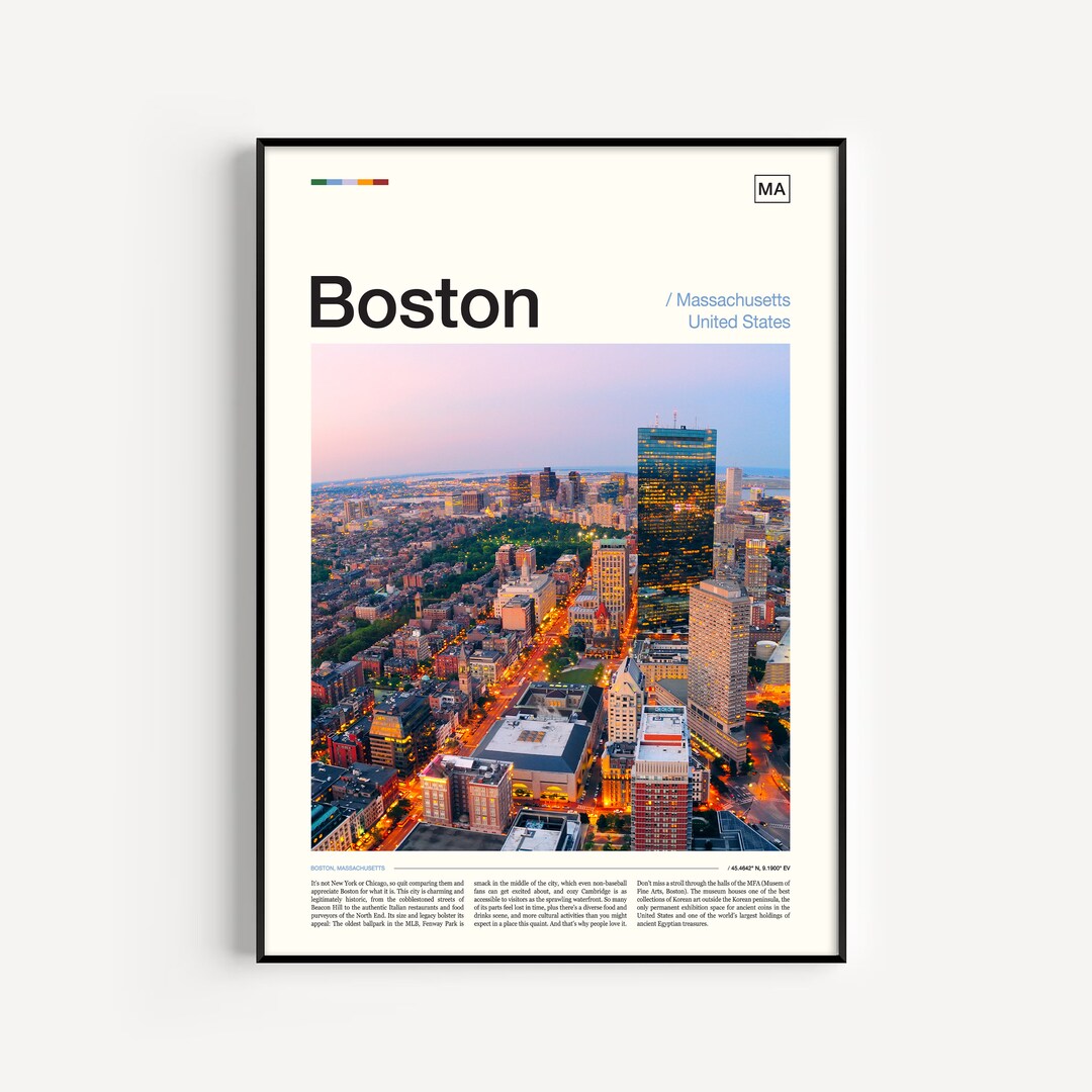 Boston Skyline, Boston Poster, Boston Photo, Boston Art, Boston Gift ...
