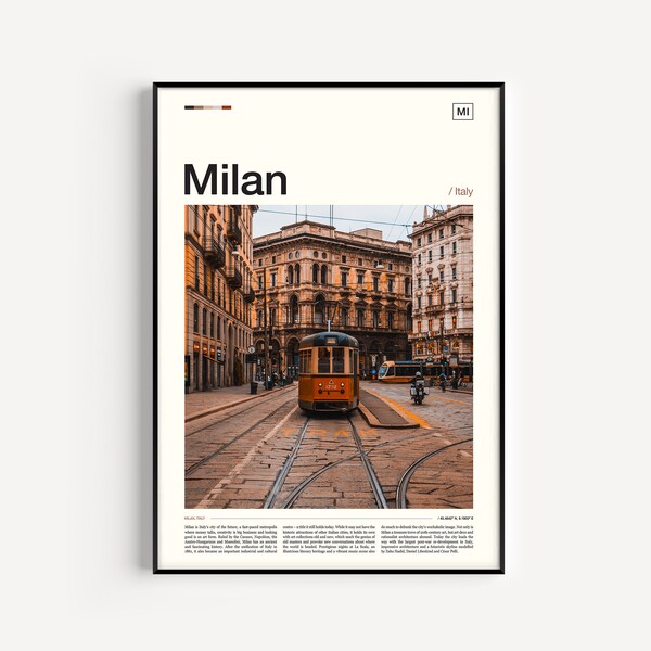 Milan Poster - Etsy