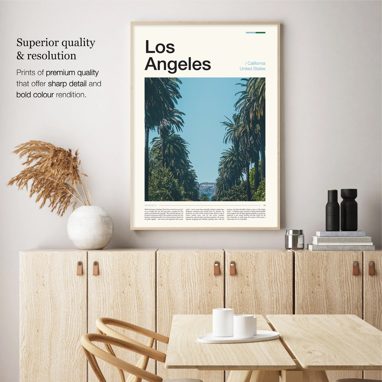 Los Angeles Print Los Angeles Poster Los Angeles Wall Art - Etsy