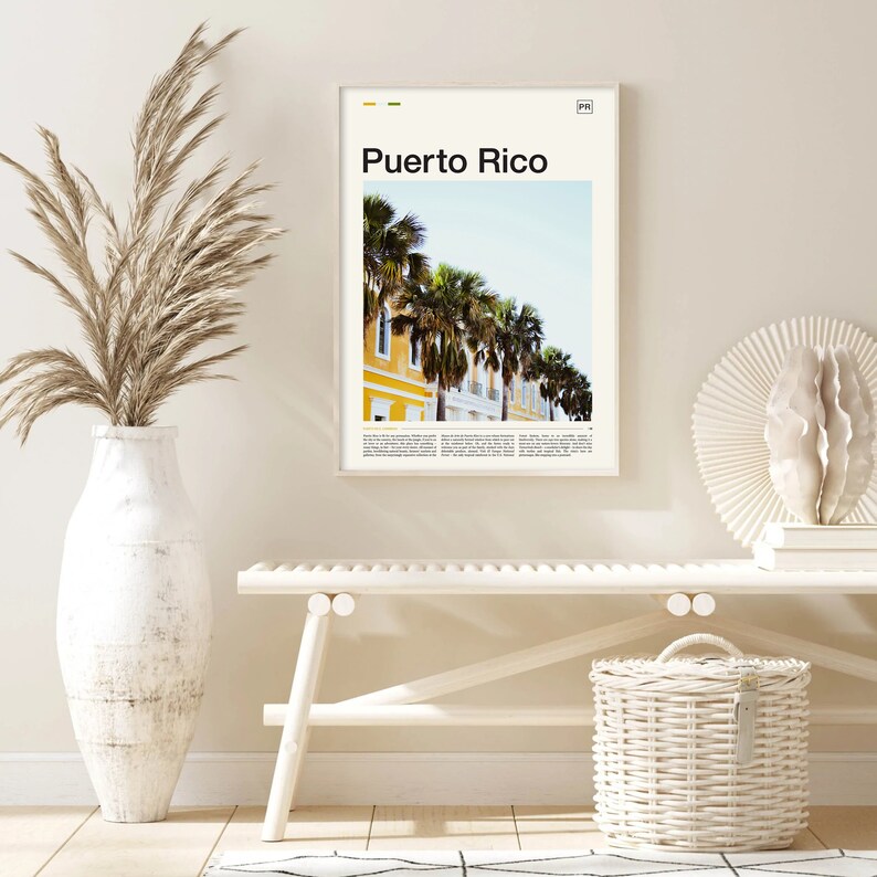 Puerto Rico Print Puerto Rico Wall Art Puerto Rico Poster | Etsy