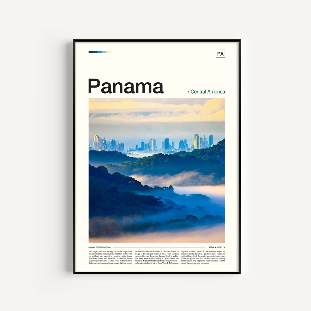 Panama Print, Panama Wall Art, Panama Poster, Panama Art Print, Panama ...