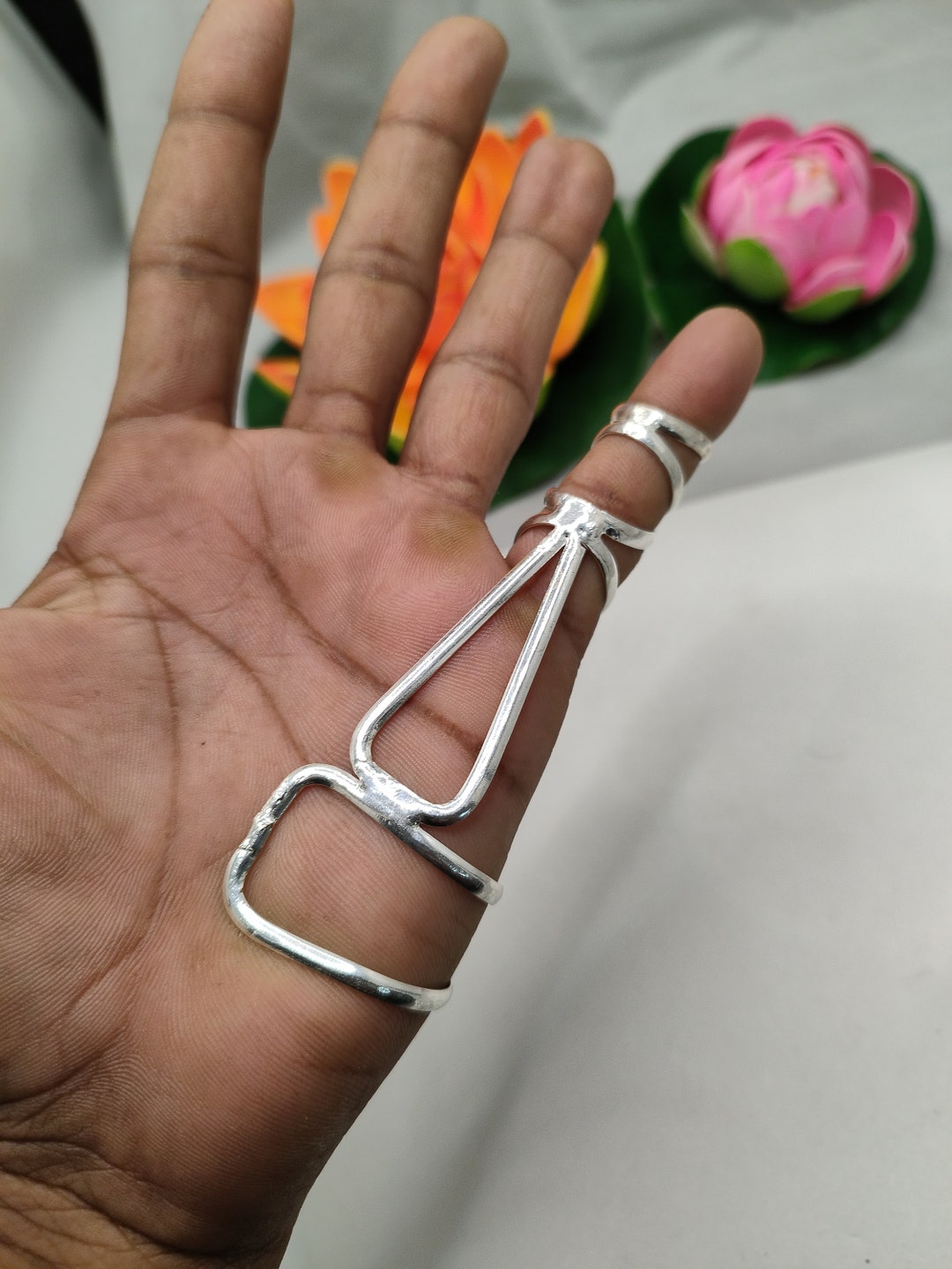 MCP Splint Ring: Brass Finger Support for Arthritis - Etsy