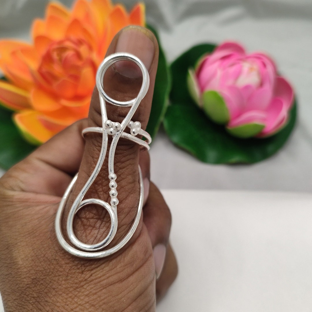925 Silver Thumb Splint Ring: MCP Hyper Extension, Arthritis, Trigger ...