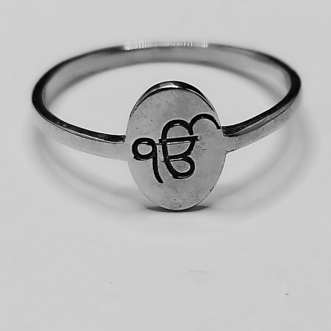 Handmade Sterling Silver Ek Onkar Ring: Sikh Khalsa Gurmukhi Script - Etsy