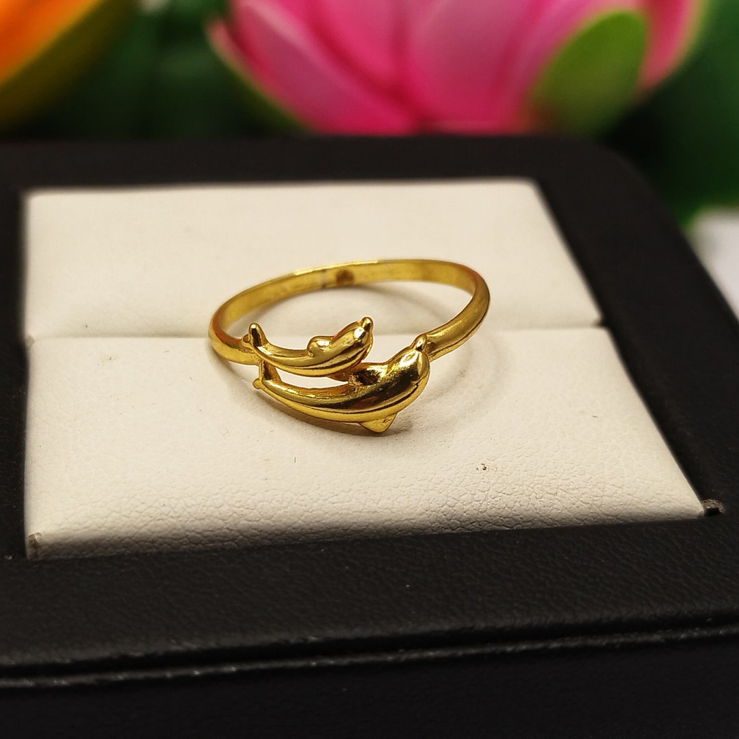 Silver Dolphin Ring Fish Ring Ocean Protective Ring Dolphin - Etsy
