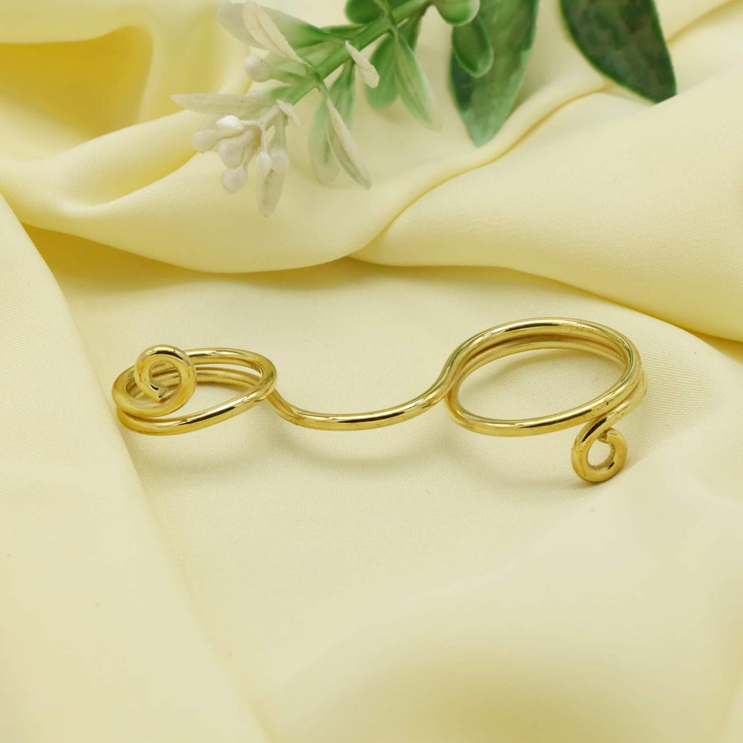 Double Loop Splint Ring, Adjustable Arthritis Joint Support Ring, Two ...