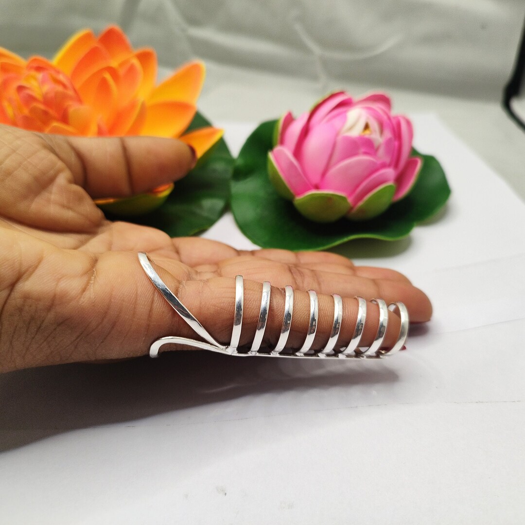 German Silver Thumb Splint Ring: MCP Joint Support, Arthritis Aid - Etsy