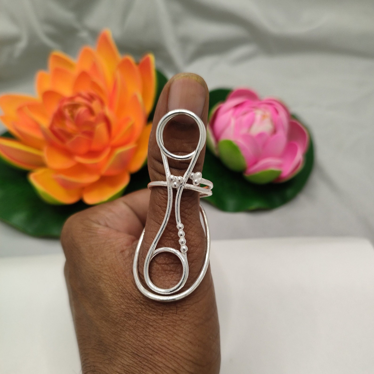 925 Silver Thumb Splint Ring: MCP Hyper Extension, Arthritis, Trigger ...