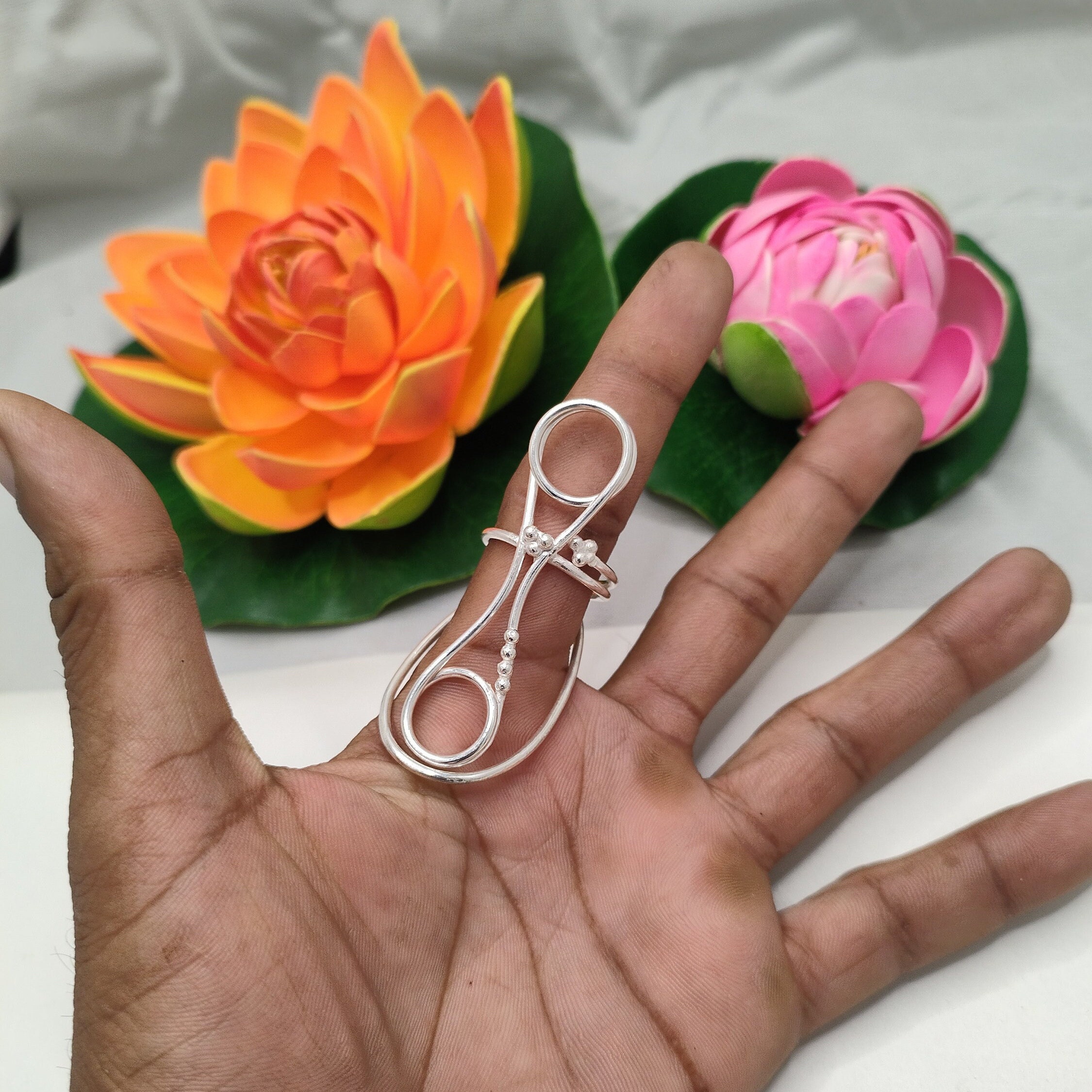 925 Silver Thumb Splint Ring: MCP Hyper Extension, Arthritis, Trigger ...