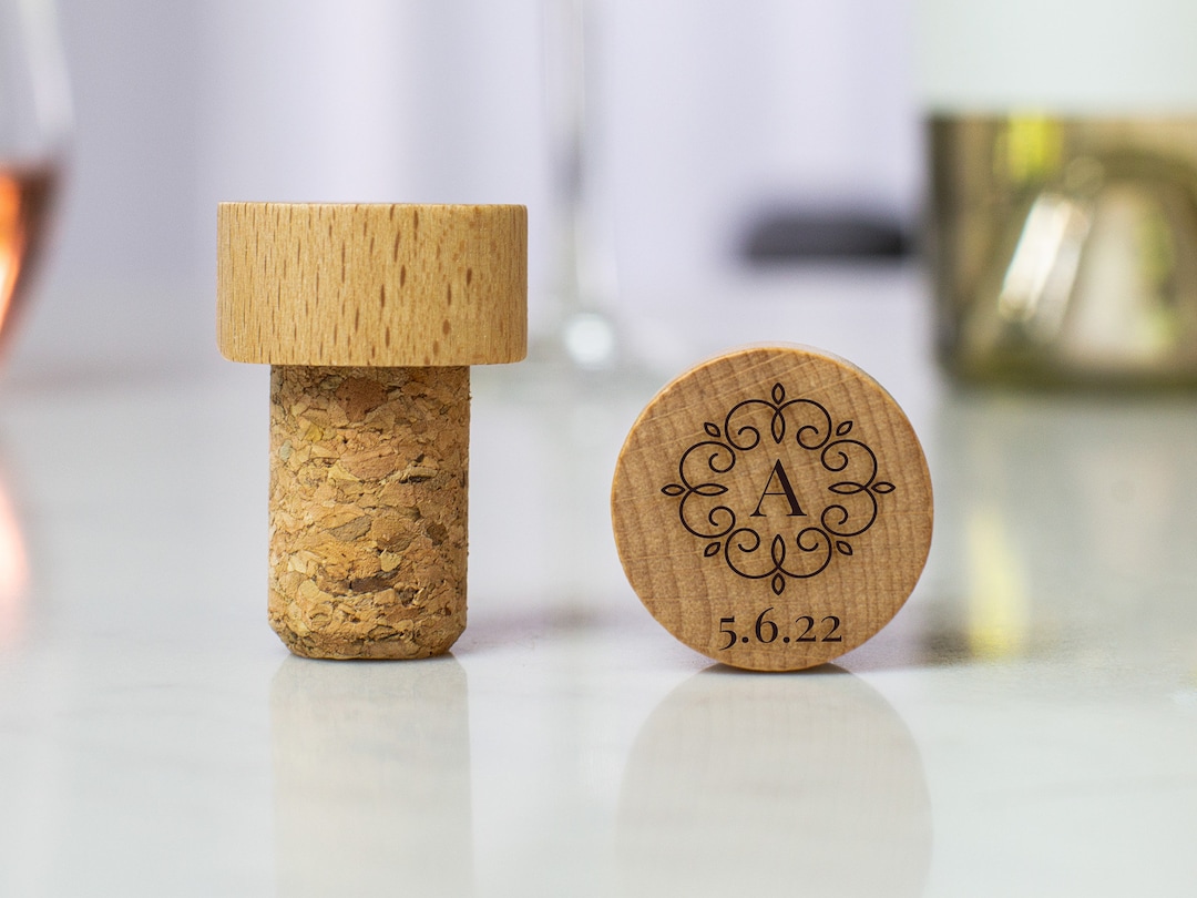 Engraved Wine Stopper - Custom Wine Stopper - Personalized Wood Wine ...