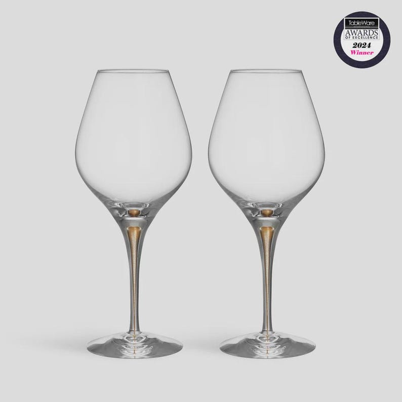 Engraved Crystal Wine Glass Set, Handcrafted in Sweden, Best Sister ...