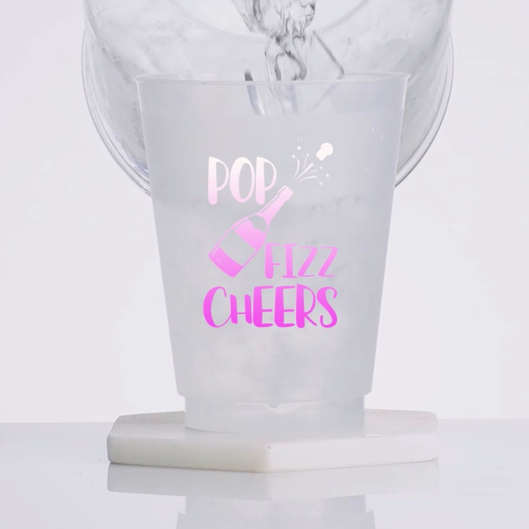 Color Changing pop Fizz Cheers Frost Flex Cup 16oz 10 Packs Ready to ...