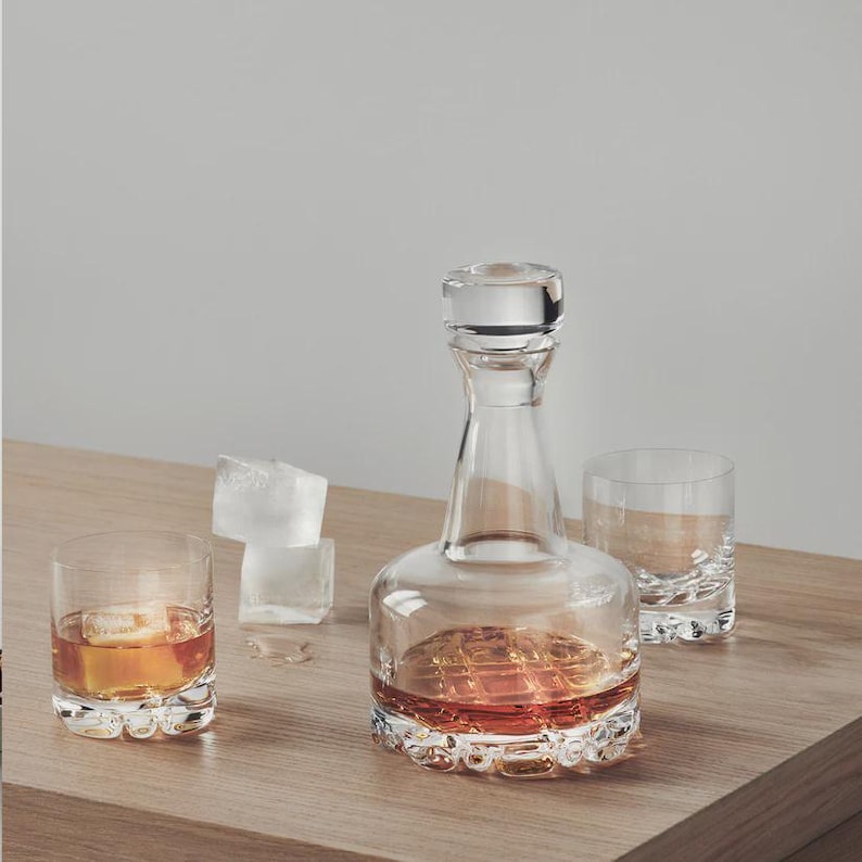 Engraved Crystal Whiskey Glass Set, Handcrafted in Sweden, Best Team ...